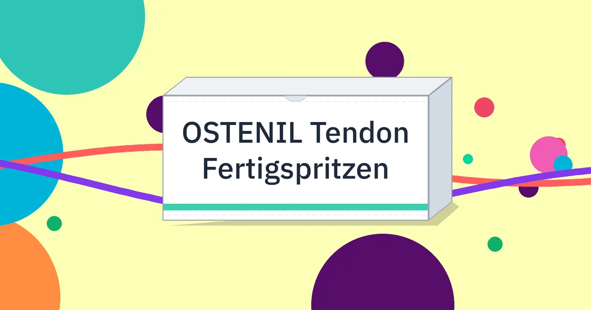 Symbolbild: Packung mit der Aufschrift OSTENIL Tendon Fertigspritzen (PZN 14369944) – Verfügbarkeit und Bezug in Apotheken in Frankfurt am Main