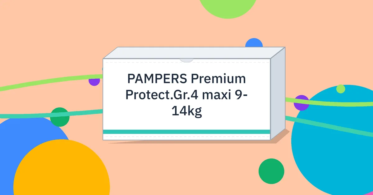Symbolbild: Packung mit der Aufschrift PAMPERS Premium Protect.Gr.4 maxi 9-14kg (PZN 16737004) – Verfügbarkeit und Bezug in Apotheken in Frankfurt am Main