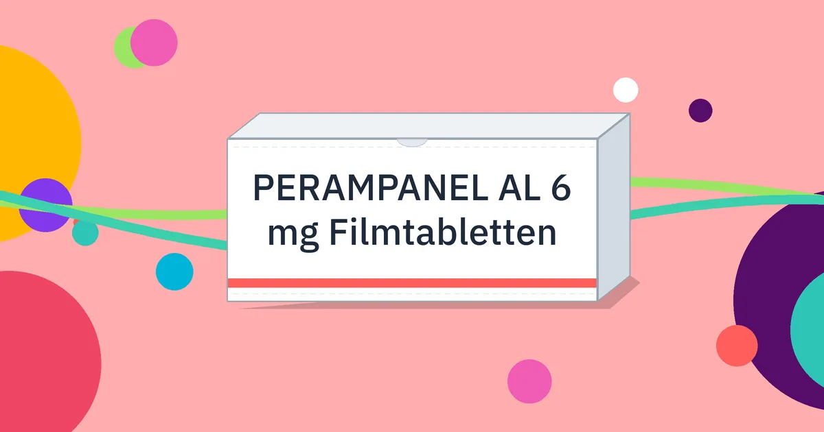 Symbolbild: Packung mit der Aufschrift PERAMPANEL AL 6 mg Filmtabletten (PZN 20139645) – Verfügbarkeit und Bezug in Apotheken in Frankfurt am Main