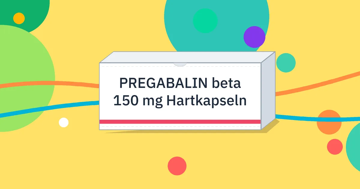 Symbolbild: Packung mit der Aufschrift PREGABALIN beta 150 mg Hartkapseln (PZN 10810591) – Verfügbarkeit und Bezug in Apotheken in Frankfurt am Main