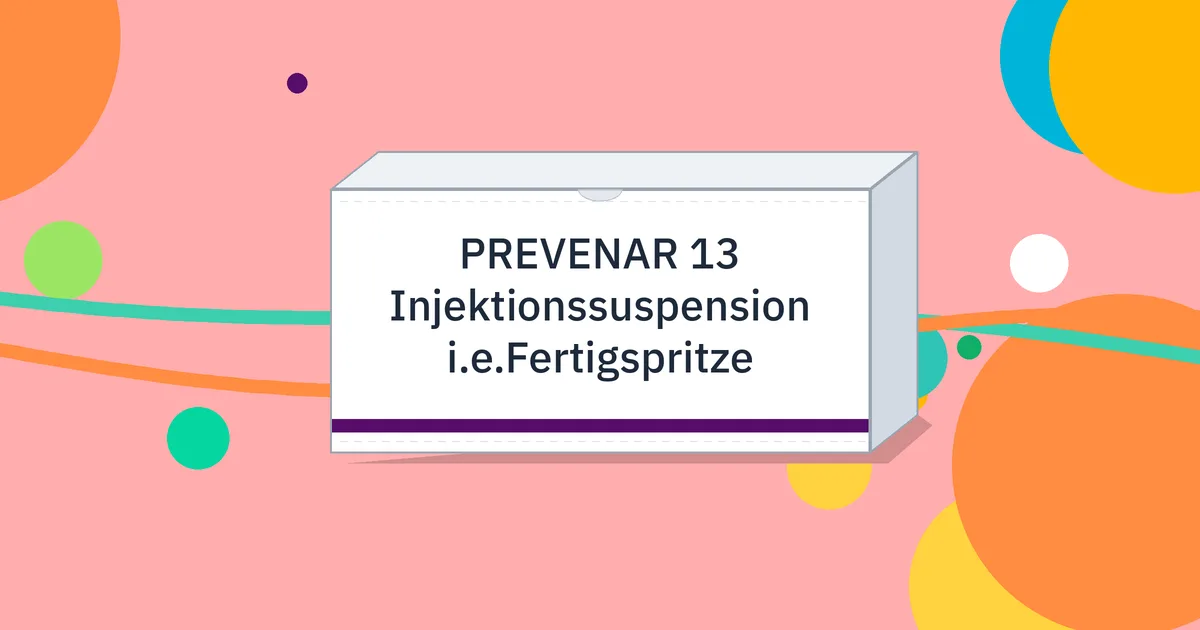 Symbolbild: Packung mit der Aufschrift PREVENAR 13 Injektionssuspension i.e.Fertigspritze (PZN 10989785) – Verfügbarkeit und Bezug in Apotheken in Frankfurt am Main