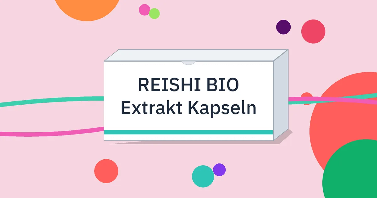 Symbolbild: Packung mit der Aufschrift REISHI BIO Extrakt Kapseln (PZN 16738618) – Verfügbarkeit und Bezug in Apotheken in Frankfurt am Main
