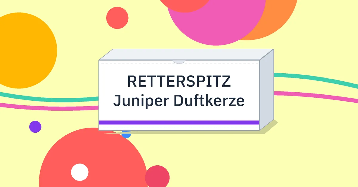 Symbolbild: Packung mit der Aufschrift RETTERSPITZ Juniper Duftkerze (PZN 17868257) – Verfügbarkeit und Bezug in Apotheken in Frankfurt am Main