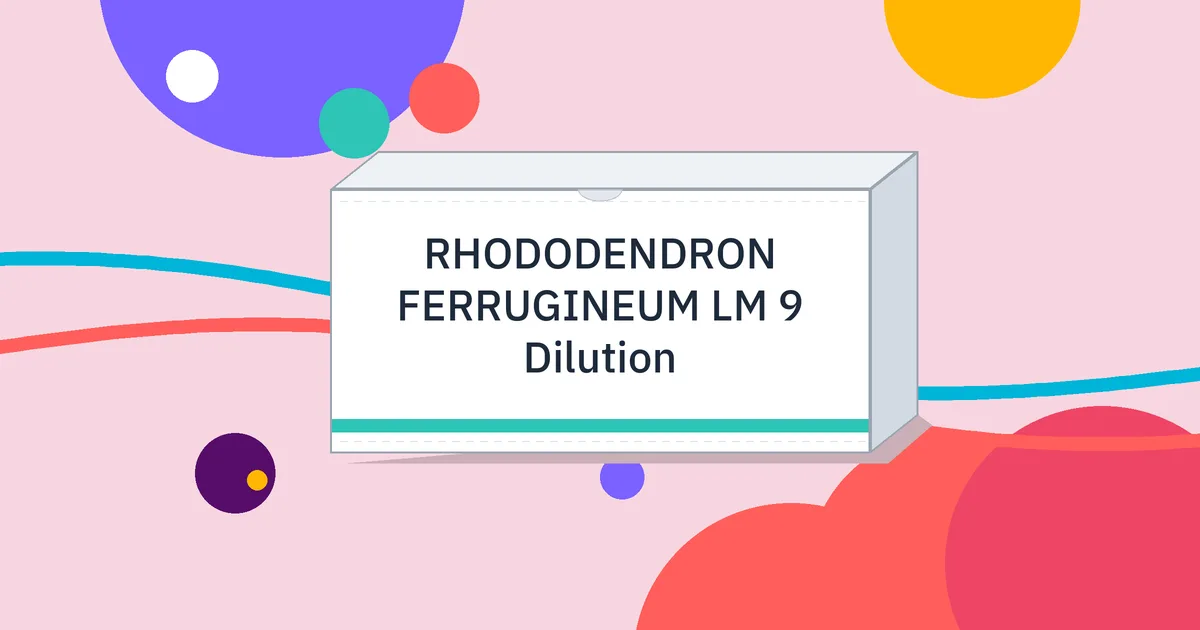 Symbolbild: Packung mit der Aufschrift RHODODENDRON FERRUGINEUM LM 9 Dilution (PZN 13051281) – Verfügbarkeit und Bezug in Apotheken in Frankfurt am Main