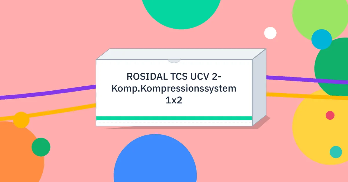 Symbolbild: Packung mit der Aufschrift ROSIDAL TCS UCV 2-Komp.Kompressionssystem 1x2 (PZN 14050734) – Verfügbarkeit und Bezug in Apotheken in Frankfurt am Main