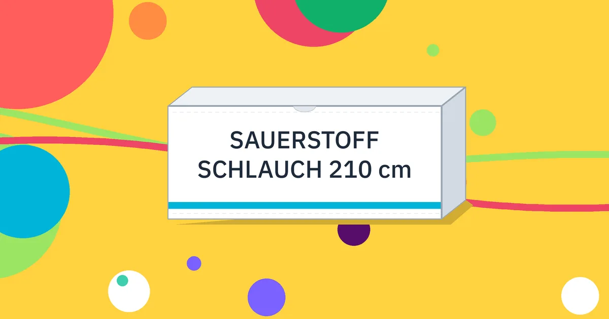 Symbolbild: Packung mit der Aufschrift SAUERSTOFF SCHLAUCH 210 cm (PZN 01568062) – Verfügbarkeit und Bezug in Apotheken in Frankfurt am Main