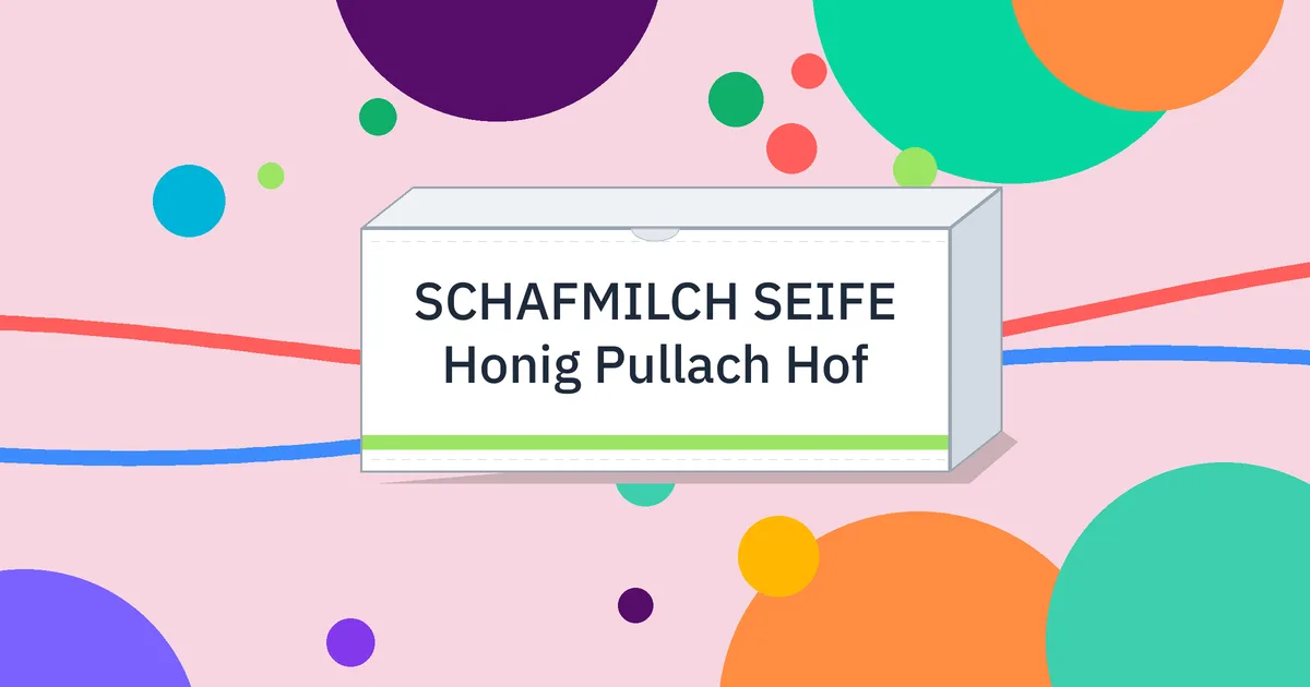Symbolbild: Packung mit der Aufschrift SCHAFMILCH SEIFE Honig Pullach Hof (PZN 19402646) – Verfügbarkeit und Bezug in Apotheken in Frankfurt am Main