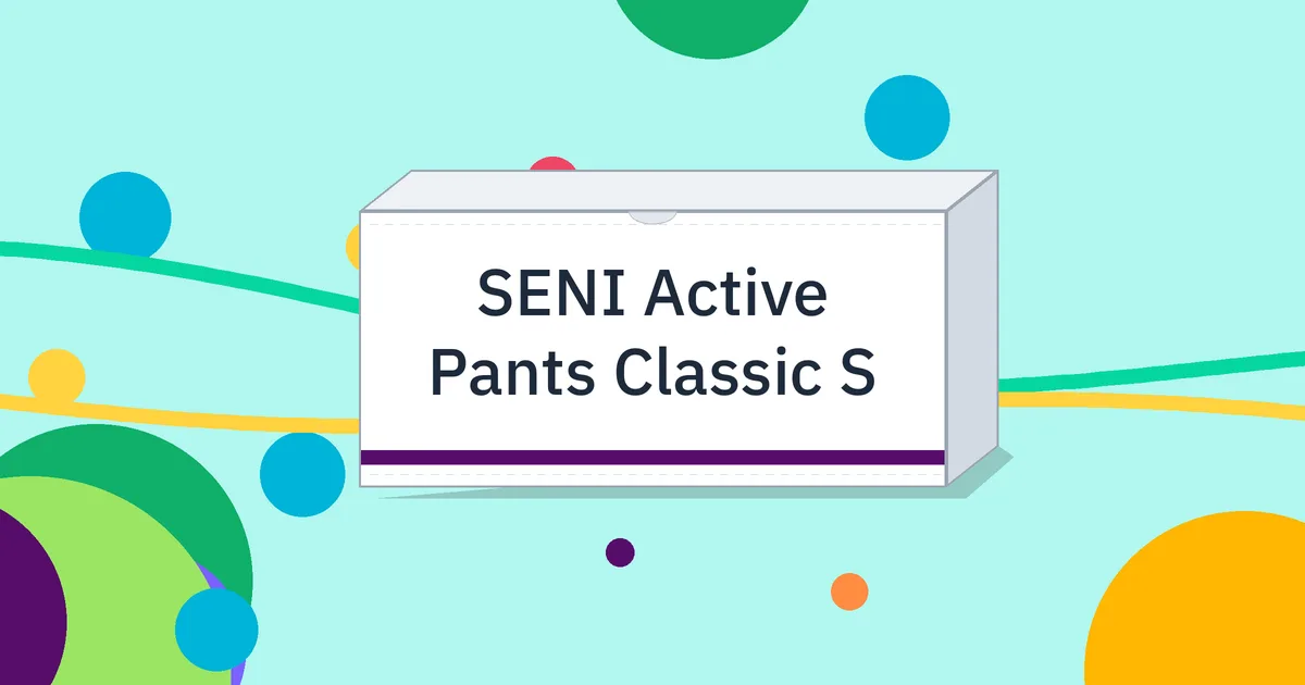 Symbolbild: Packung mit der Aufschrift SENI Active Pants Classic S (PZN 18011872) – Verfügbarkeit und Bezug in Apotheken in Frankfurt am Main