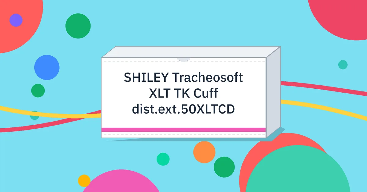 Symbolbild: Packung mit der Aufschrift SHILEY Tracheosoft XLT TK Cuff dist.ext.50XLTCD (PZN 04110079) – Verfügbarkeit und Bezug in Apotheken in Frankfurt am Main