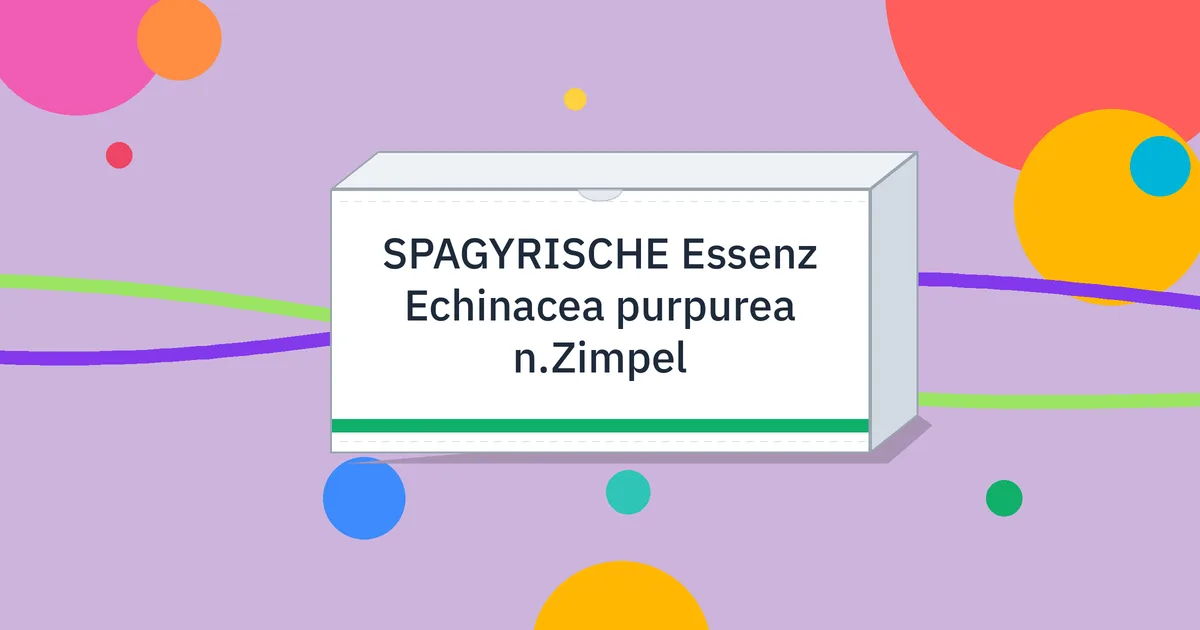 Symbolbild: Packung mit der Aufschrift SPAGYRISCHE Essenz Echinacea purpurea n.Zimpel (PZN 00916383) – Verfügbarkeit und Bezug in Apotheken in Frankfurt am Main