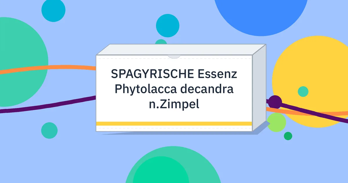 Symbolbild: Packung mit der Aufschrift SPAGYRISCHE Essenz Phytolacca decandra n.Zimpel (PZN 00917425) – Verfügbarkeit und Bezug in Apotheken in Frankfurt am Main