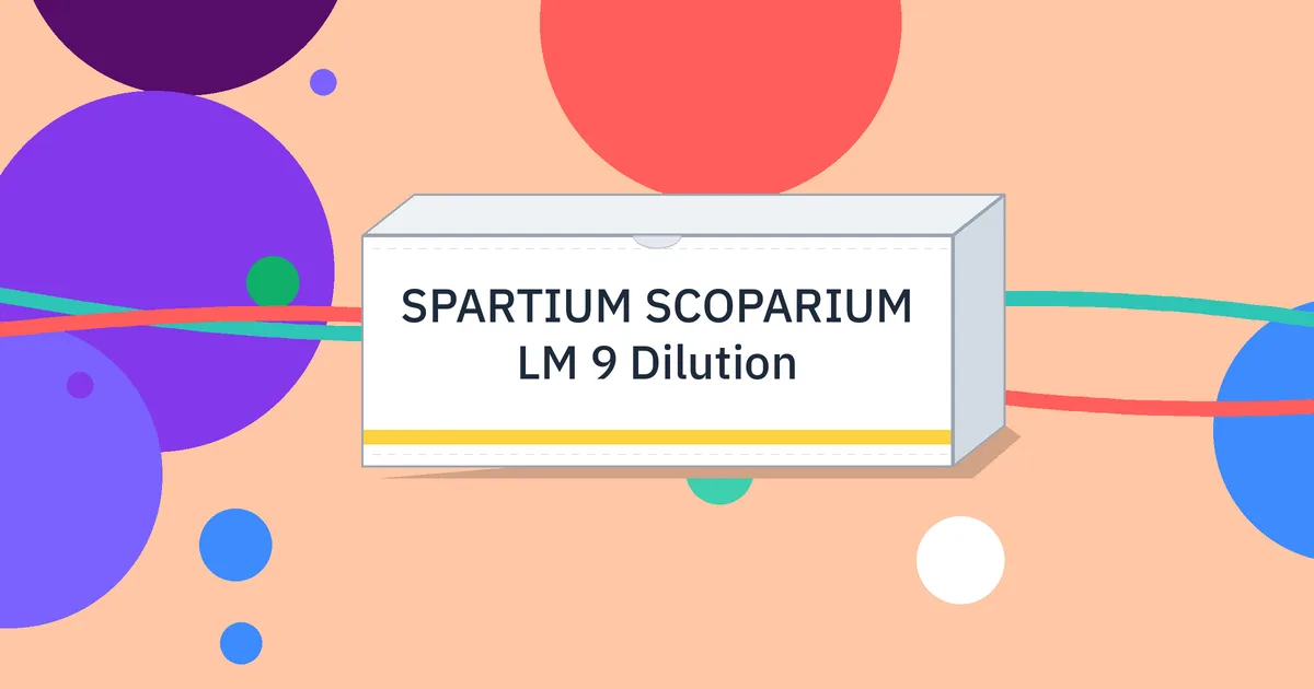 Symbolbild: Packung mit der Aufschrift SPARTIUM SCOPARIUM LM 9 Dilution (PZN 13194684) – Verfügbarkeit und Bezug in Apotheken in Frankfurt am Main