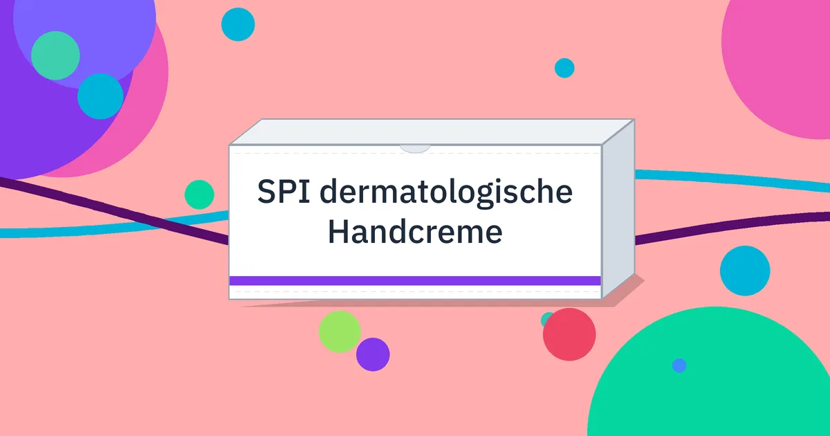 Symbolbild: Packung mit der Aufschrift SPI dermatologische Handcreme (PZN 16233120) – Verfügbarkeit und Bezug in Apotheken in Frankfurt am Main