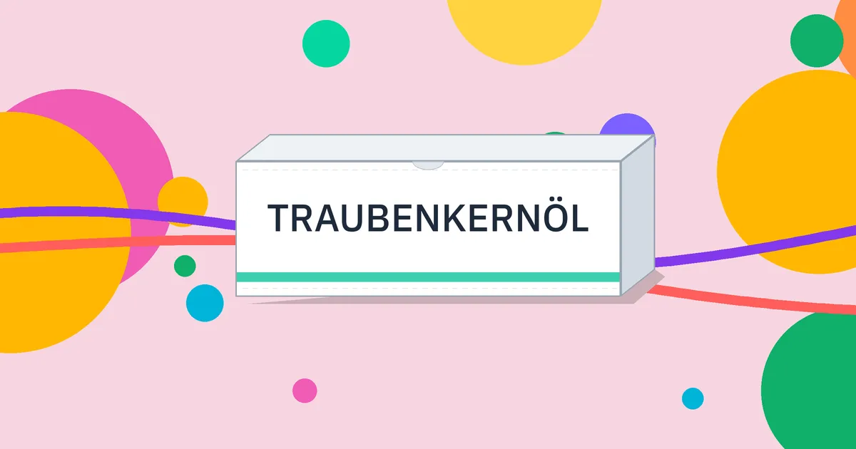 Symbolbild: Packung mit der Aufschrift TRAUBENKERNÖL (PZN 19778239) – Verfügbarkeit und Bezug in Apotheken in Frankfurt am Main