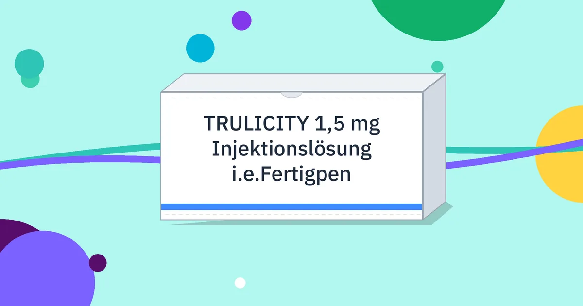 Symbolbild: Packung mit der Aufschrift TRULICITY 1,5 mg Injektionslösung i.e.Fertigpen (PZN 10921557) – Verfügbarkeit und Bezug in Apotheken in Frankfurt am Main