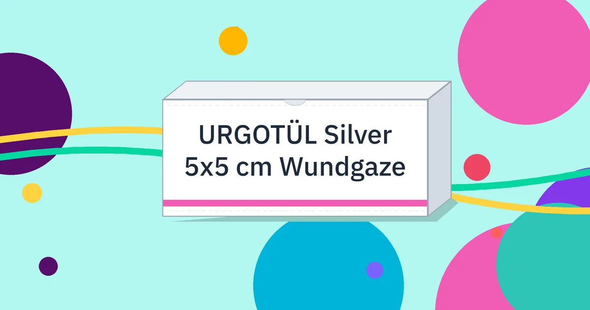Symbolbild: Packung mit der Aufschrift URGOTÜL Silver 5x5 cm Wundgaze (PZN 17312100) – Verfügbarkeit und Bezug in Apotheken in Frankfurt am Main