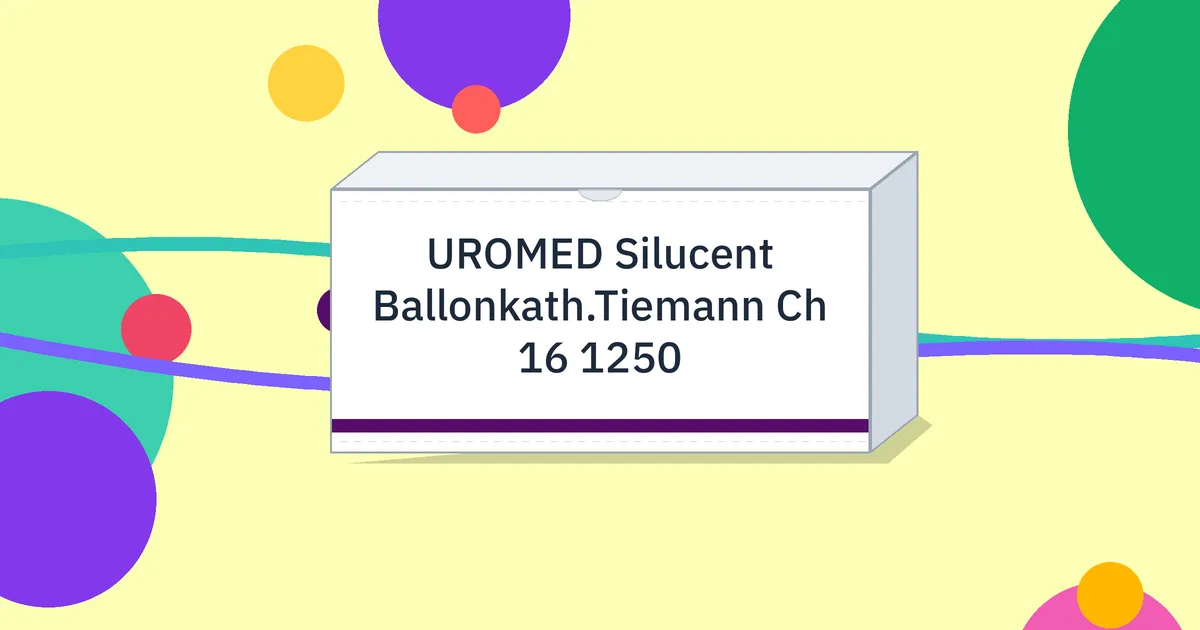 Symbolbild: Packung mit der Aufschrift UROMED Silucent Ballonkath.Tiemann Ch 16 1250 (PZN 13502051) – Verfügbarkeit und Bezug in Apotheken in Frankfurt am Main