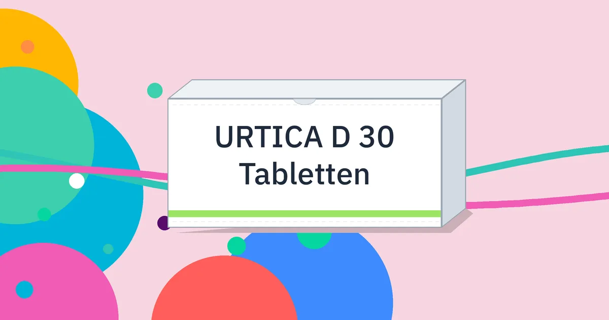 Symbolbild: Packung mit der Aufschrift URTICA D 30 Tabletten (PZN 02808427) – Verfügbarkeit und Bezug in Apotheken in Frankfurt am Main