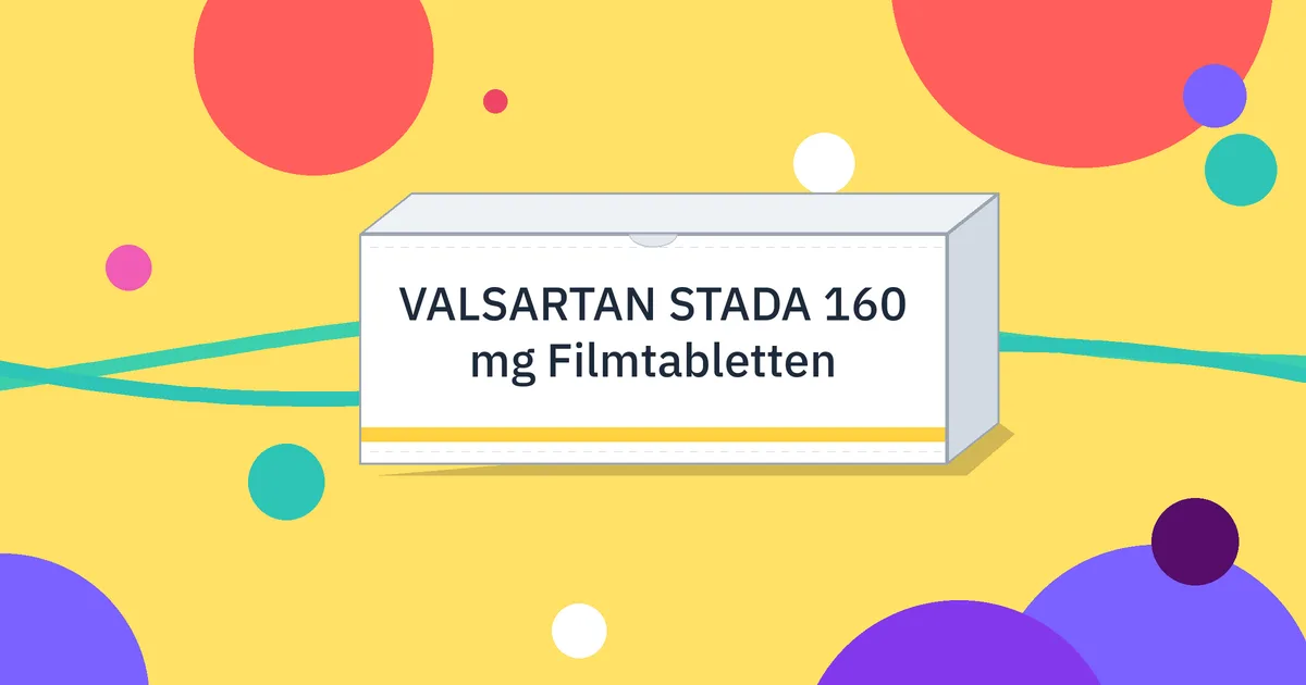 Symbolbild: Packung mit der Aufschrift VALSARTAN STADA 160 mg Filmtabletten (PZN 07778323) – Verfügbarkeit und Bezug in Apotheken in Frankfurt am Main