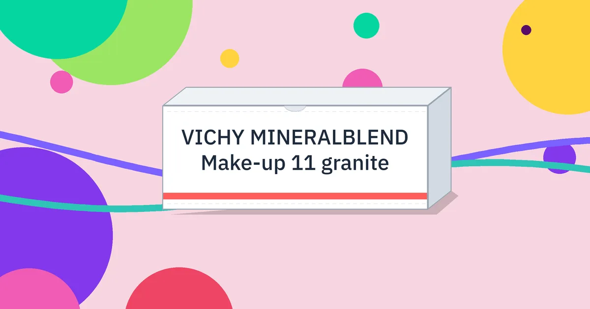 Symbolbild: Packung mit der Aufschrift VICHY MINERALBLEND Make-up 11 granite (PZN 15293479) – Verfügbarkeit und Bezug in Apotheken in Frankfurt am Main