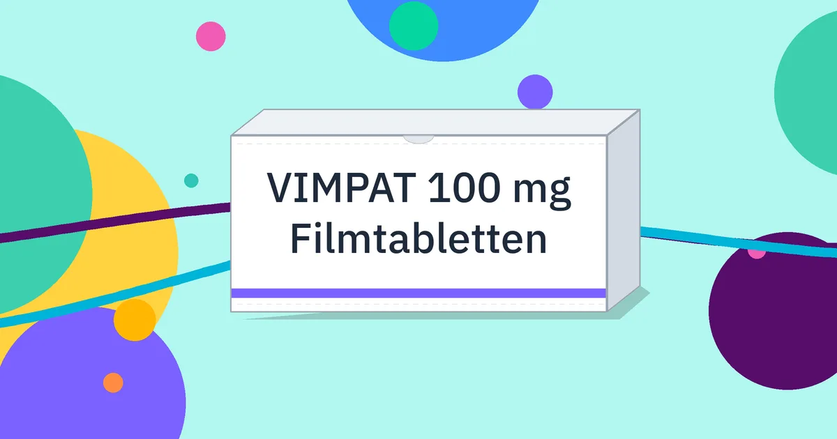 Symbolbild: Packung mit der Aufschrift VIMPAT 100 mg Filmtabletten (PZN 06110014) – Verfügbarkeit und Bezug in Apotheken in Frankfurt am Main