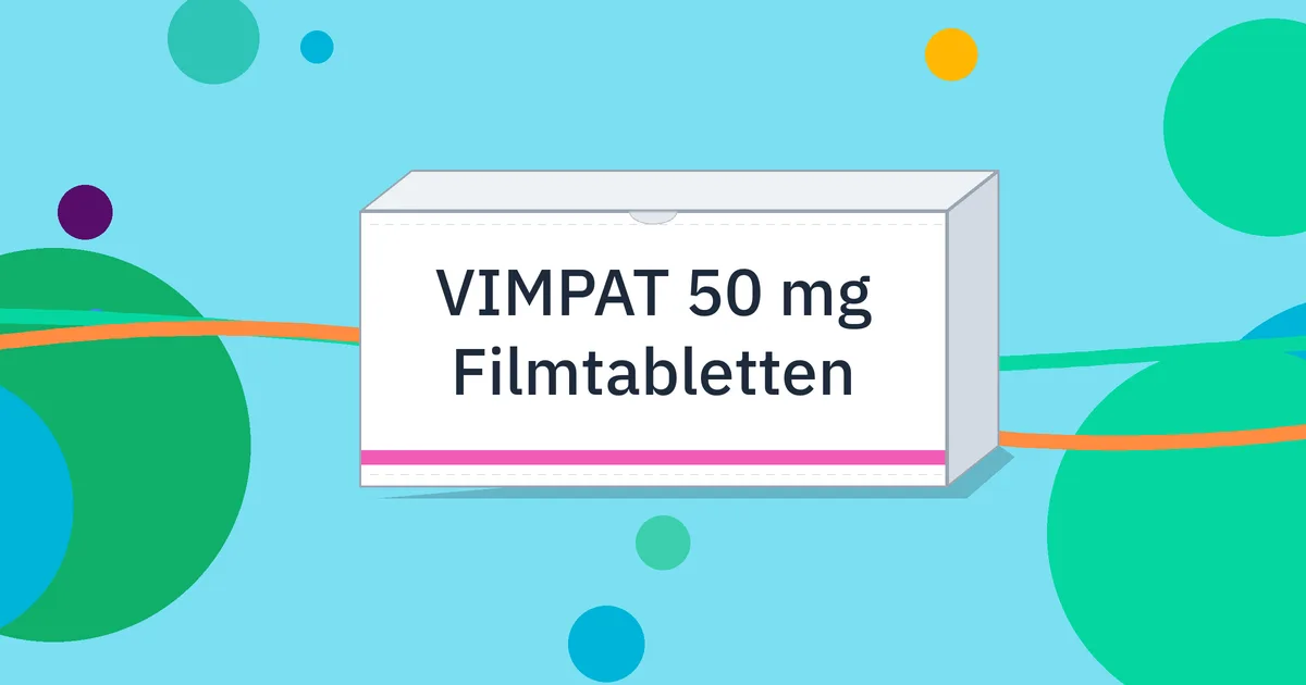 Symbolbild: Packung mit der Aufschrift VIMPAT 50 mg Filmtabletten (PZN 00072703) – Verfügbarkeit und Bezug in Apotheken in Frankfurt am Main