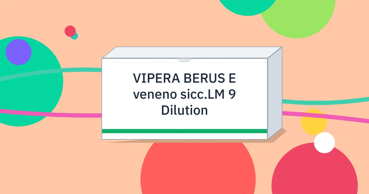 Symbolbild: Packung mit der Aufschrift VIPERA BERUS E veneno sicc.LM 9 Dilution (PZN 13276985) – Verfügbarkeit und Bezug in Apotheken in Frankfurt am Main