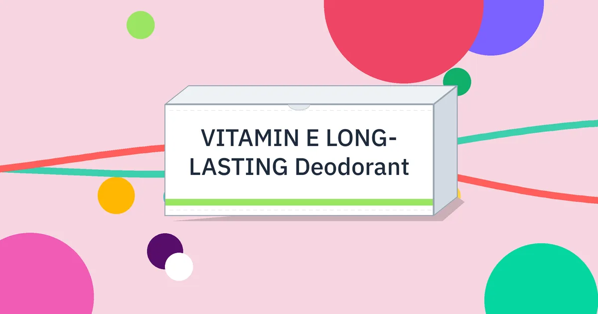 Symbolbild: Packung mit der Aufschrift VITAMIN E LONG-LASTING Deodorant (PZN 03672645) – Verfügbarkeit und Bezug in Apotheken in Frankfurt am Main