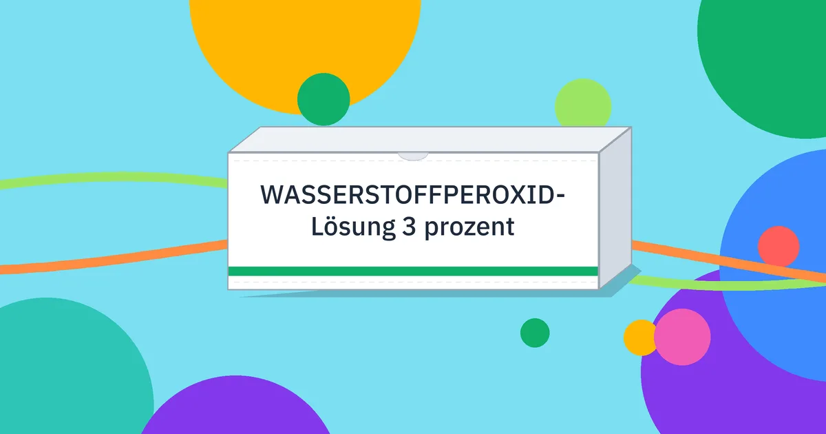 Symbolbild: Packung mit der Aufschrift WASSERSTOFFPEROXID-Lösung 3 prozent (PZN 16329558) – Verfügbarkeit und Bezug in Apotheken in Frankfurt am Main