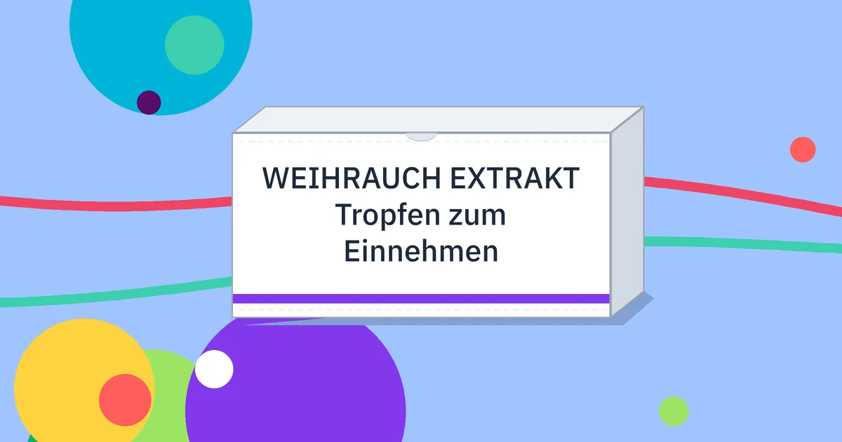 Symbolbild: Packung mit der Aufschrift WEIHRAUCH EXTRAKT Tropfen zum Einnehmen (PZN 11867558) – Verfügbarkeit und Bezug in Apotheken in Frankfurt am Main