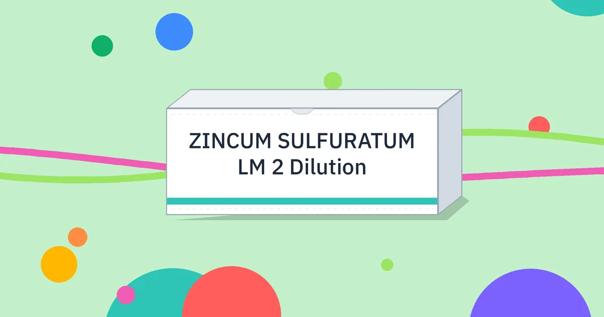 Symbolbild: Packung mit der Aufschrift ZINCUM SULFURATUM LM 2 Dilution (PZN 13298952) – Verfügbarkeit und Bezug in Apotheken in Frankfurt am Main