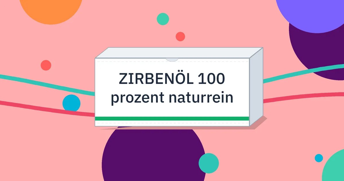 Symbolbild: Packung mit der Aufschrift ZIRBENÖL 100 prozent naturrein (PZN 14263950) – Verfügbarkeit und Bezug in Apotheken in Frankfurt am Main