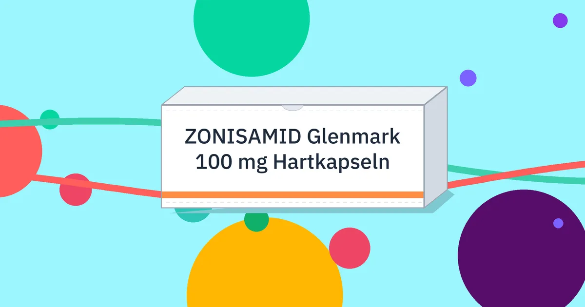 Symbolbild: Packung mit der Aufschrift ZONISAMID Glenmark 100 mg Hartkapseln (PZN 11127749) – Verfügbarkeit und Bezug in Apotheken in Frankfurt am Main