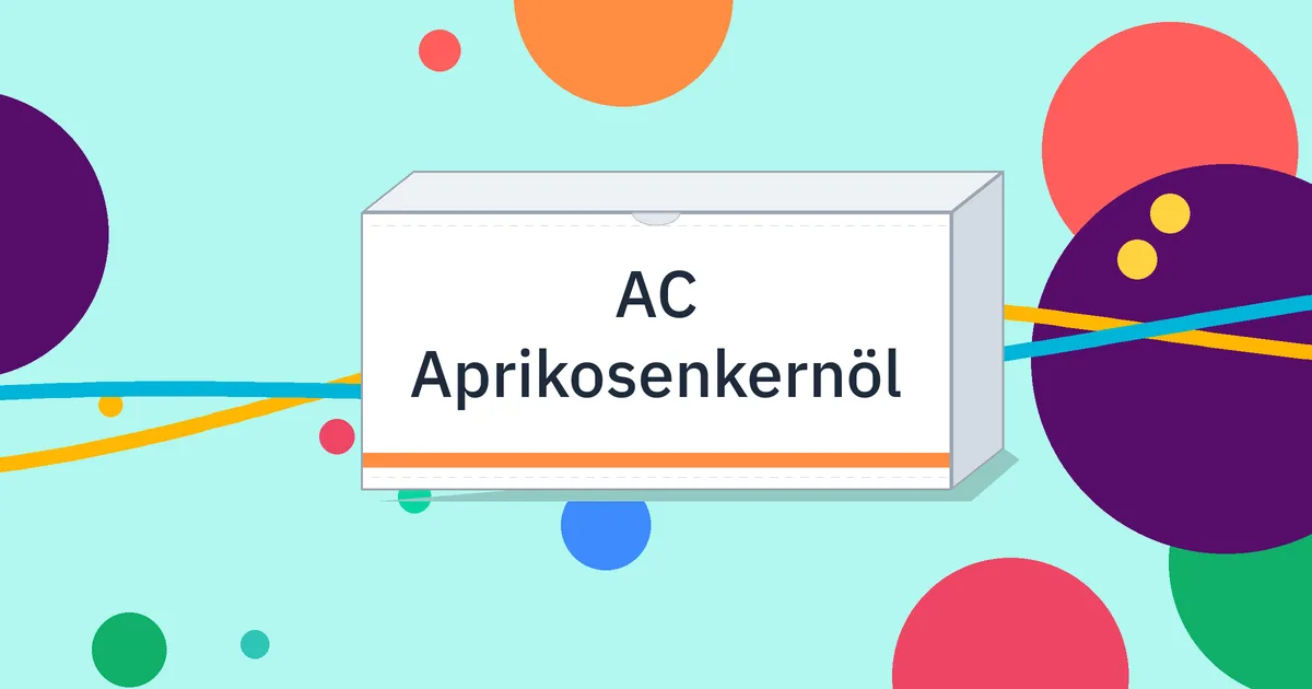 Symbolbild: Packung mit der Aufschrift AC Aprikosenkernöl (PZN 15785320) – Verfügbarkeit und Bezug in Apotheken in Frankfurt am Main