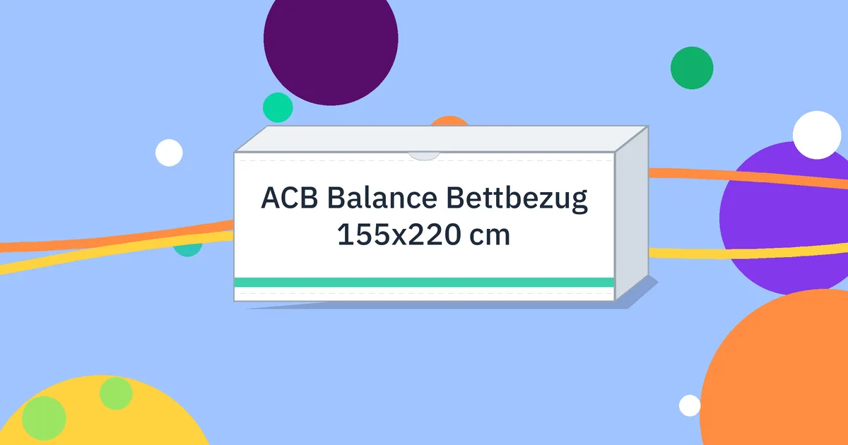 Symbolbild: Packung mit der Aufschrift ACB Balance Bettbezug 155x220 cm (PZN 11648632) – Verfügbarkeit und Bezug in Apotheken in Frankfurt am Main