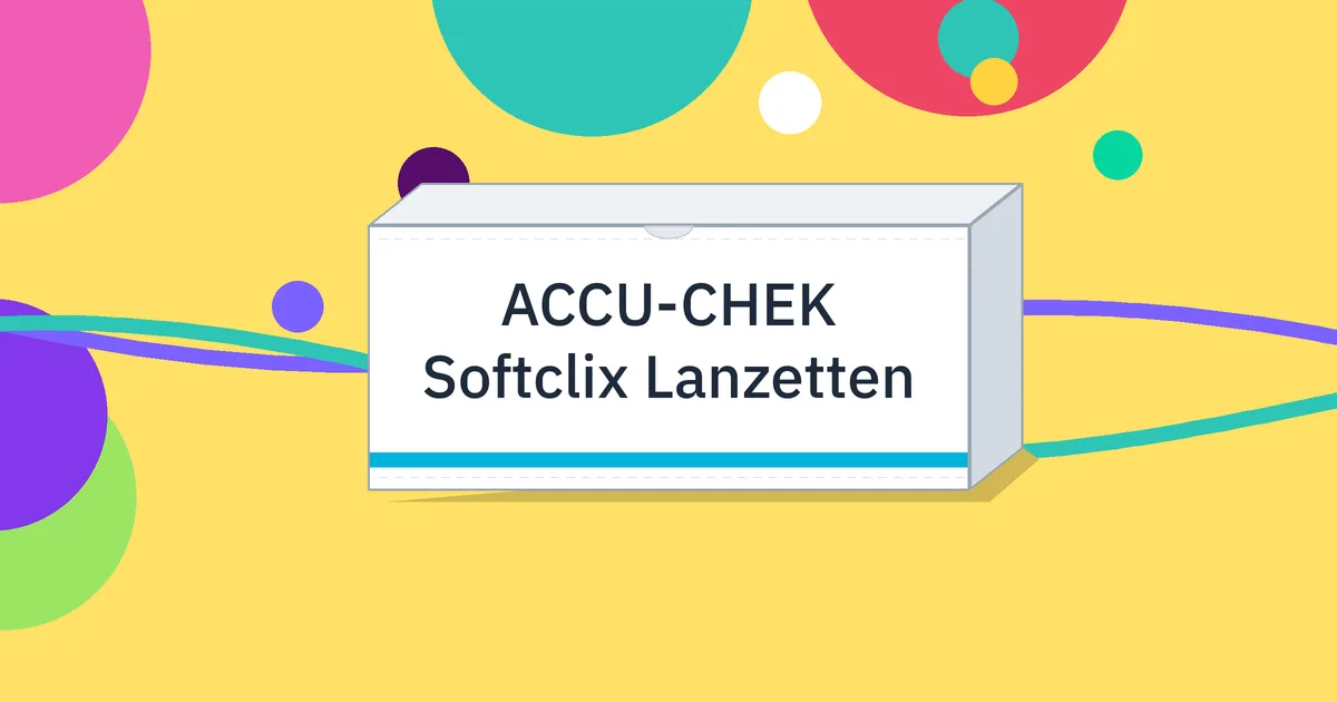 Symbolbild: Packung mit der Aufschrift ACCU-CHEK Softclix Lanzetten (PZN 16811203) – Verfügbarkeit und Bezug in Apotheken in Frankfurt am Main
