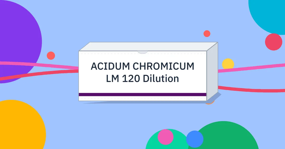 Symbolbild: Packung mit der Aufschrift ACIDUM CHROMICUM LM 120 Dilution (PZN 13273188) – Verfügbarkeit und Bezug in Apotheken in Frankfurt am Main