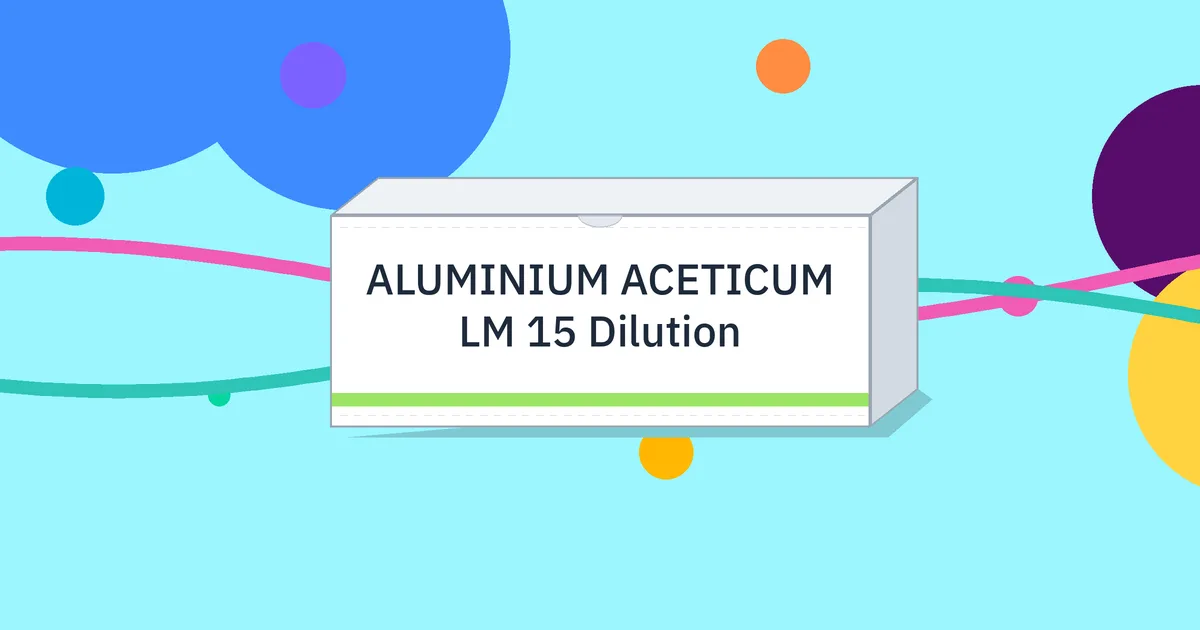 Symbolbild: Packung mit der Aufschrift ALUMINIUM ACETICUM LM 15 Dilution (PZN 13316271) – Verfügbarkeit und Bezug in Apotheken in Frankfurt am Main