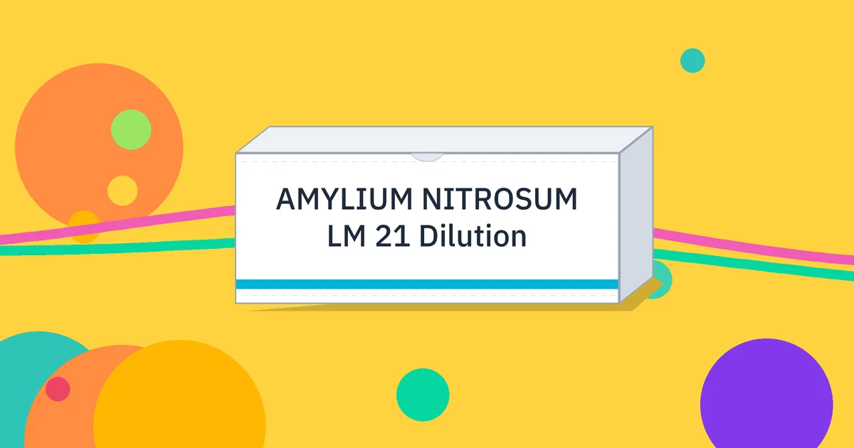Symbolbild: Packung mit der Aufschrift AMYLIUM NITROSUM LM 21 Dilution (PZN 13326602) – Verfügbarkeit und Bezug in Apotheken in Frankfurt am Main