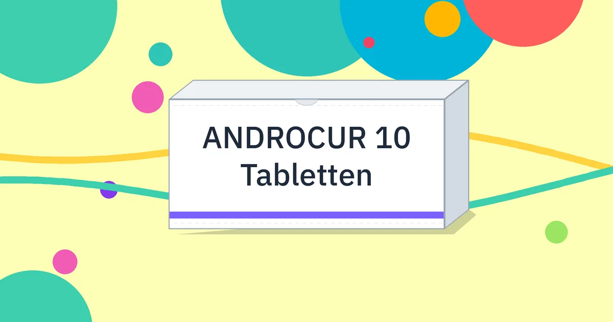Symbolbild: Packung mit der Aufschrift ANDROCUR 10 Tabletten (PZN 09760020) – Verfügbarkeit und Bezug in Apotheken in Frankfurt am Main