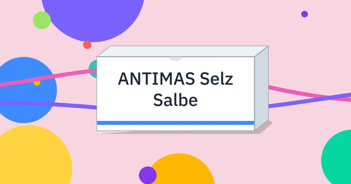 Symbolbild: Packung mit der Aufschrift ANTIMAS Selz Salbe (PZN 05560838) – Verfügbarkeit und Bezug in Apotheken in Frankfurt am Main