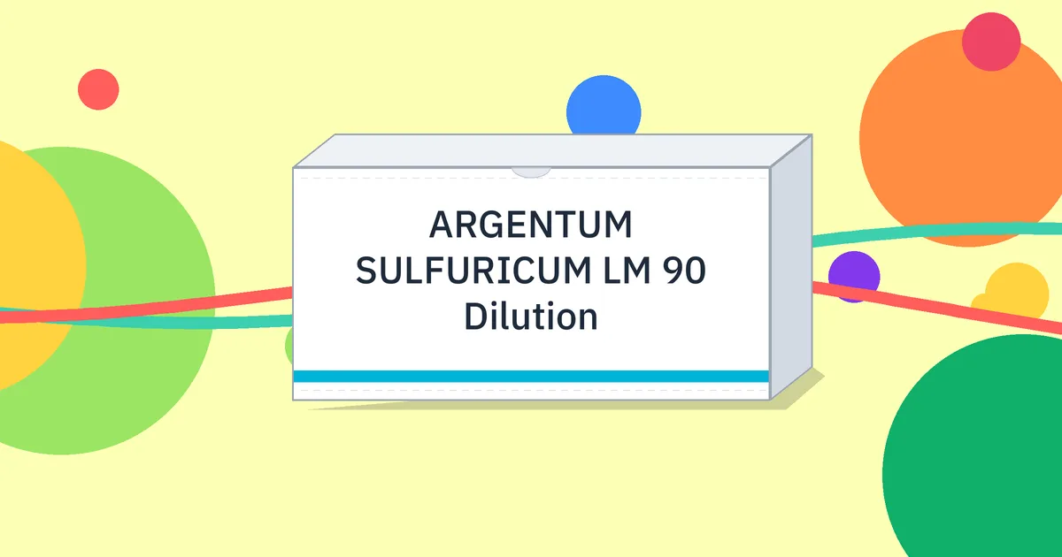 Symbolbild: Packung mit der Aufschrift ARGENTUM SULFURICUM LM 90 Dilution (PZN 12770312) – Verfügbarkeit und Bezug in Apotheken in Frankfurt am Main