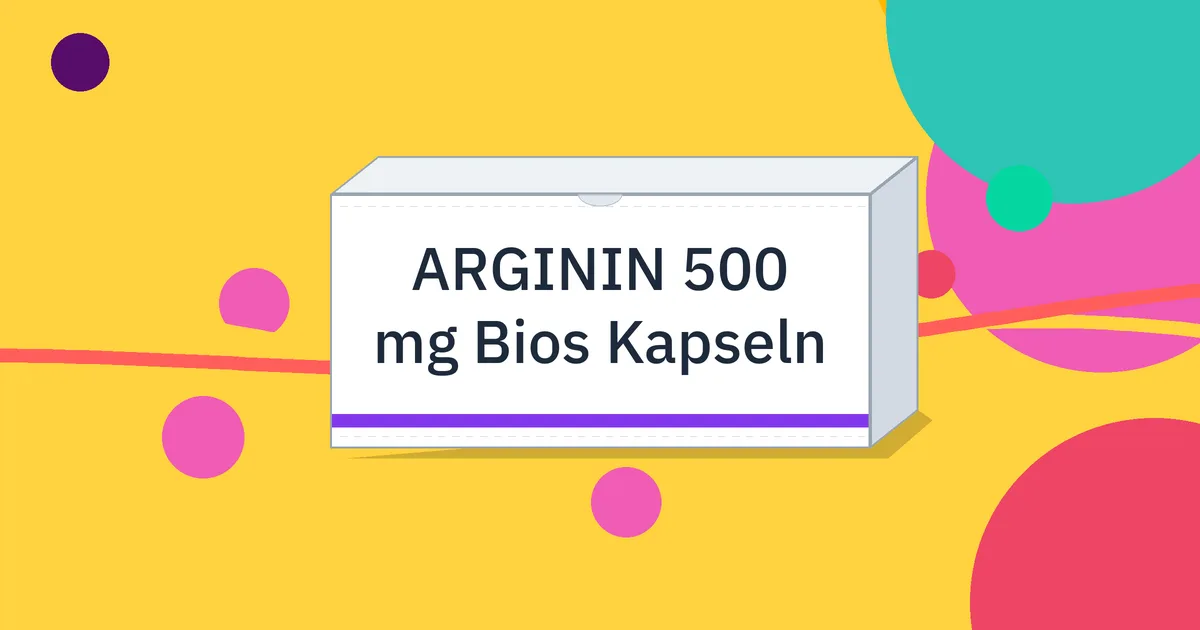 Symbolbild: Packung mit der Aufschrift ARGININ 500 mg Bios Kapseln (PZN 05897331) – Verfügbarkeit und Bezug in Apotheken in Frankfurt am Main