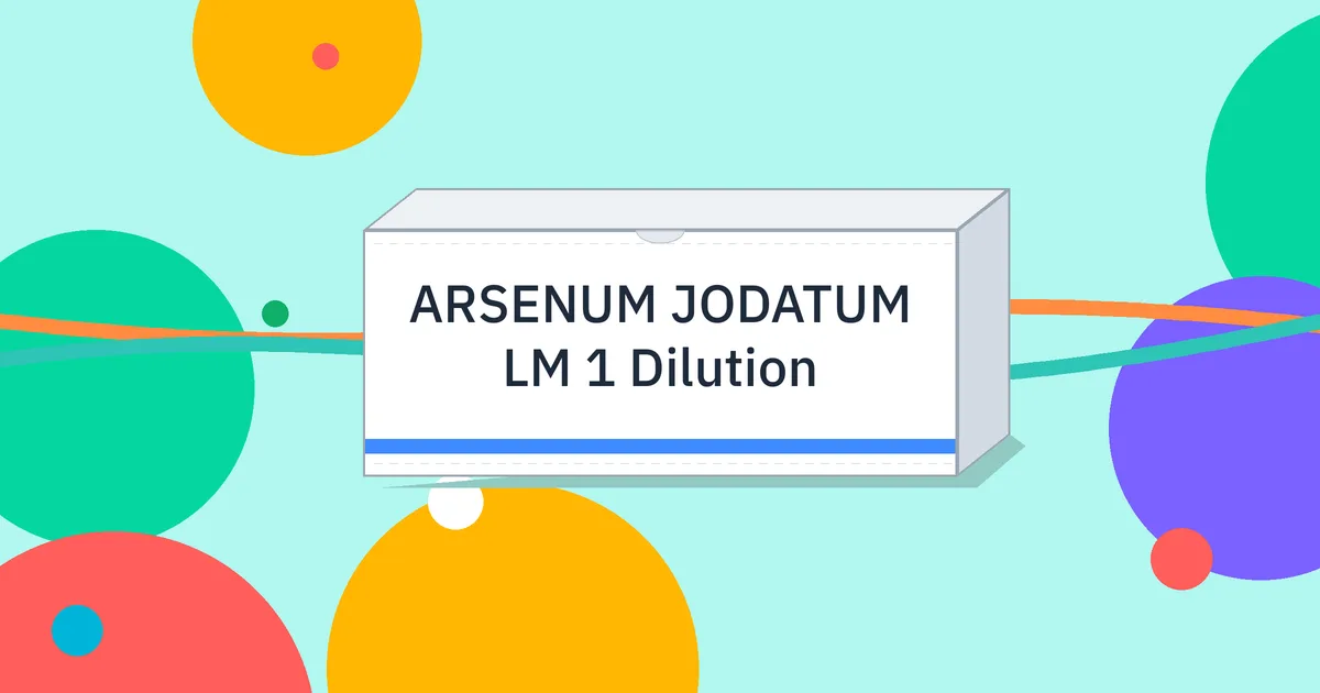 Symbolbild: Packung mit der Aufschrift ARSENUM JODATUM LM 1 Dilution (PZN 12778779) – Verfügbarkeit und Bezug in Apotheken in Frankfurt am Main