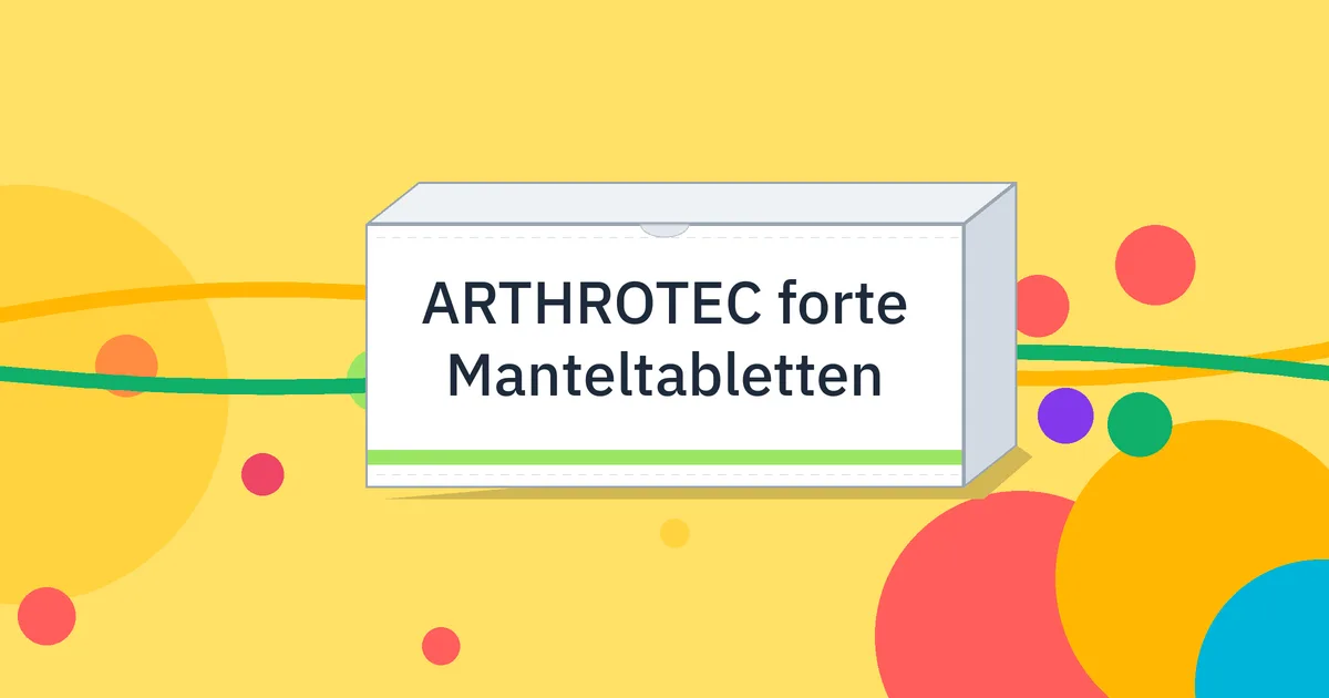 Symbolbild: Packung mit der Aufschrift ARTHROTEC forte Manteltabletten (PZN 14448885) – Verfügbarkeit und Bezug in Apotheken in Frankfurt am Main