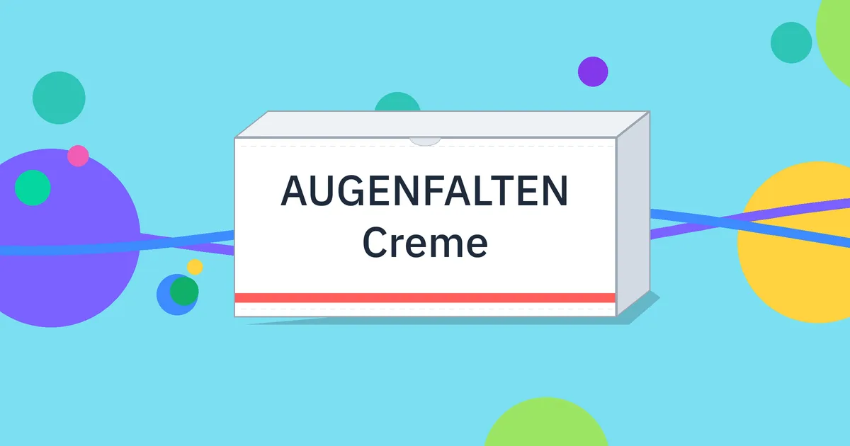 Symbolbild: Packung mit der Aufschrift AUGENFALTEN Creme (PZN 06154690) – Verfügbarkeit und Bezug in Apotheken in Frankfurt am Main