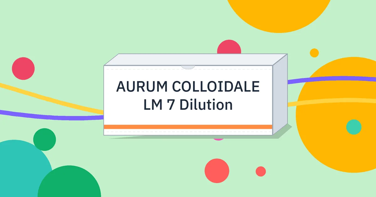 Symbolbild: Packung mit der Aufschrift AURUM COLLOIDALE LM 7 Dilution (PZN 12784159) – Verfügbarkeit und Bezug in Apotheken in Frankfurt am Main