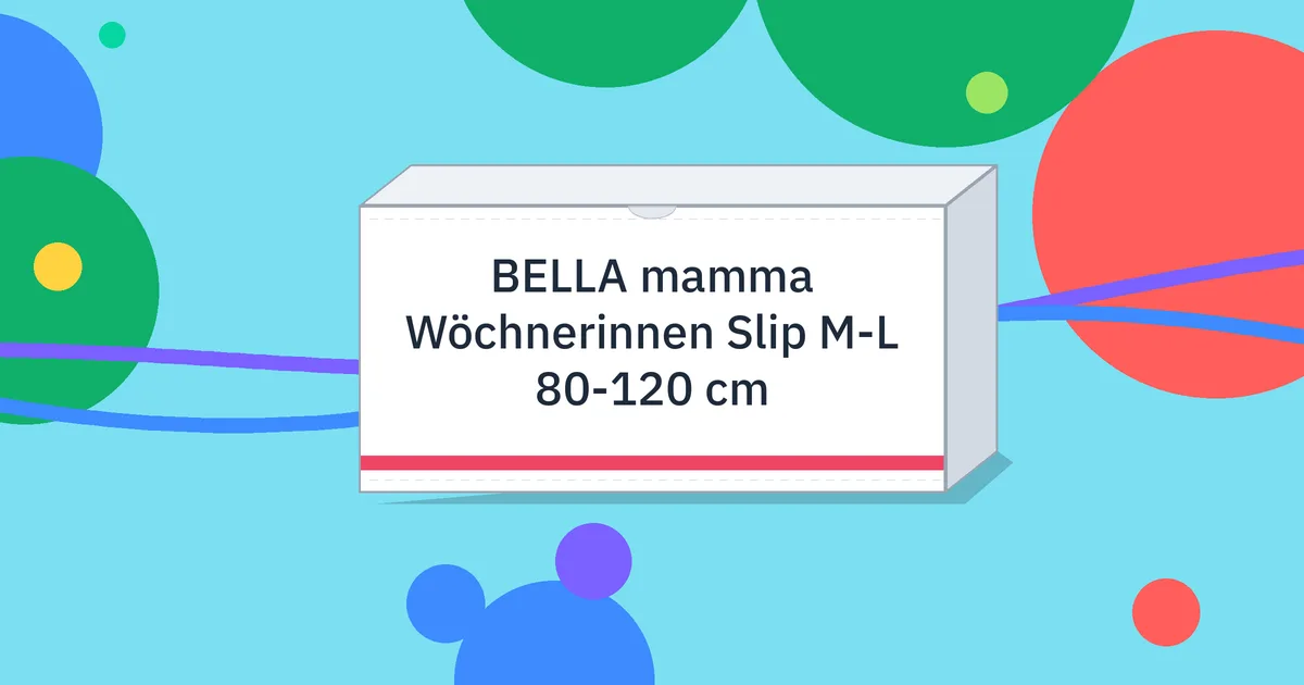Symbolbild: Packung mit der Aufschrift BELLA mamma Wöchnerinnen Slip M-L 80-120 cm (PZN 17368603) – Verfügbarkeit und Bezug in Apotheken in Frankfurt am Main