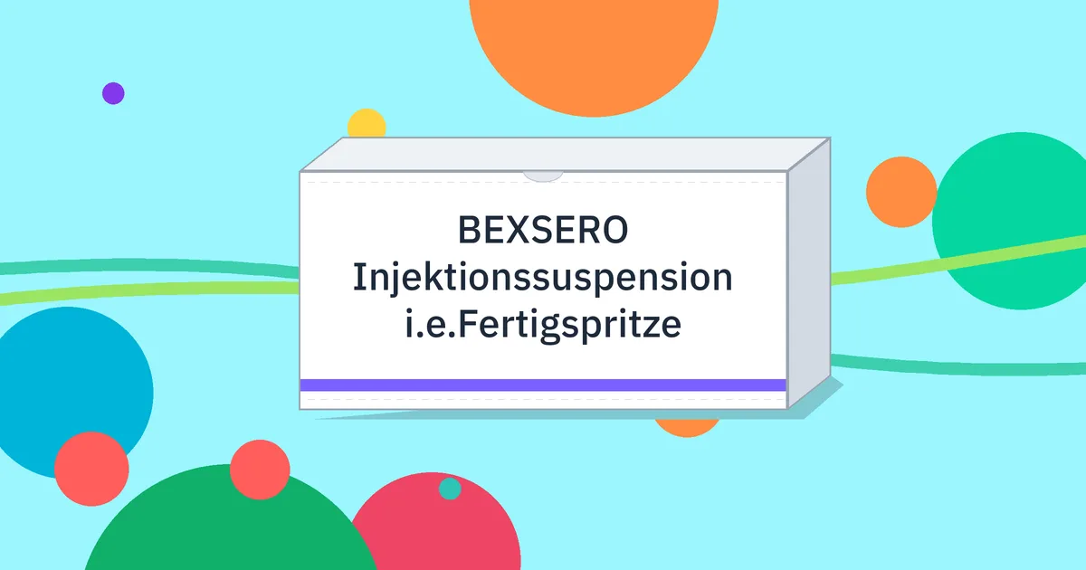 Symbolbild: Packung mit der Aufschrift BEXSERO Injektionssuspension i.e.Fertigspritze (PZN 19456613) – Verfügbarkeit und Bezug in Apotheken in Frankfurt am Main