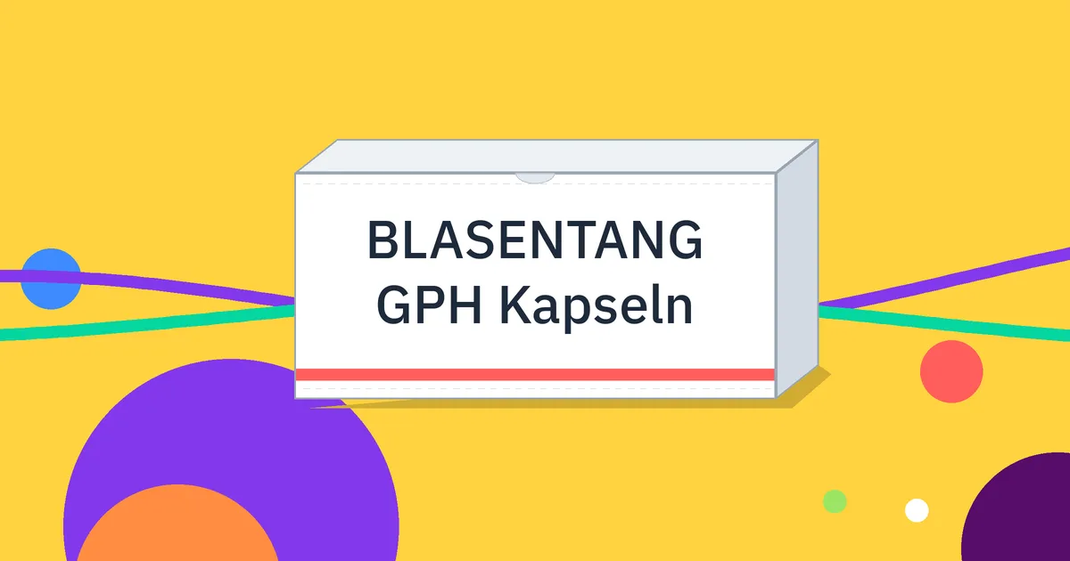 Symbolbild: Packung mit der Aufschrift BLASENTANG GPH Kapseln (PZN 07604072) – Verfügbarkeit und Bezug in Apotheken in Frankfurt am Main